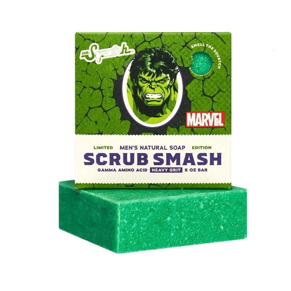 Marvel | Bath, Skin & Hair | Dr Squatch Natural Bar Soap Scrub Smash ...